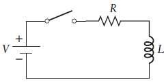 Solved: Consider An RL Circuit (see Figure Below) With V= ... | Chegg.com