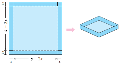 Solved An open box of maximum volume is to be made from a | Chegg.com