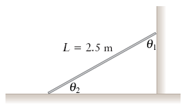Solved: A Ladder Of Length 2.5 M Is Leaned Against A Wall ... | Chegg.com
