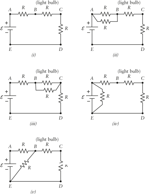Solved: Consider The Circuit Shown Below. Match Each Hypot... | Chegg.com