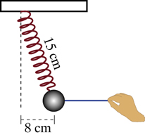 Solved A ball of mass 620 g hangs from a spring | Chegg.com