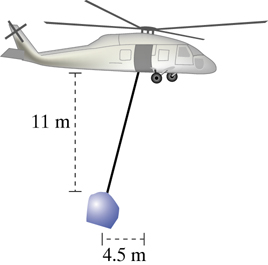 Solved A helicopter flies to the right (in the +x direction) | Chegg.com