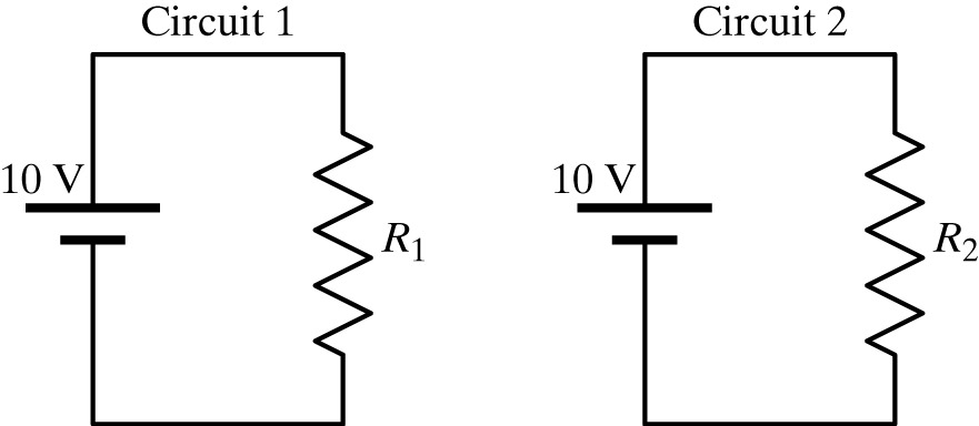 Solved: In Circuit 1 (see The Figure), Ohmic Resistor R1 D... | Chegg.com