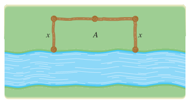 Solved A farmer has 2400 ft of fencing and wants to fence | Chegg.com