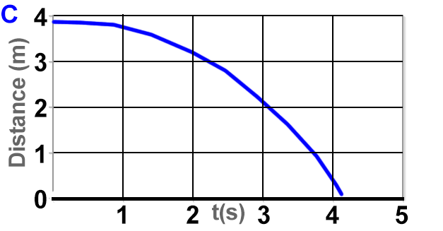 Plot C shows Alaina’s position as a function of time. The horizontal ...