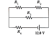 Solved: Four Resistors Are Connected To A Battery With A T... | Chegg.com