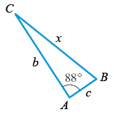 Solved 3.Use the Law of Cosines to determine the | Chegg.com
